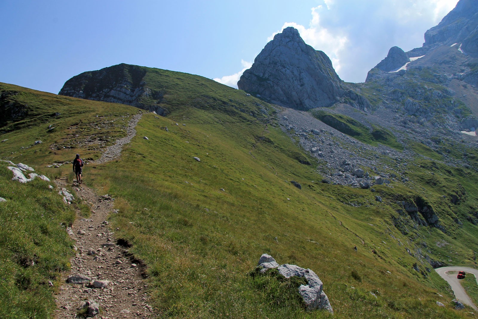 Naar de top van de Mangart - Hiken is tof!